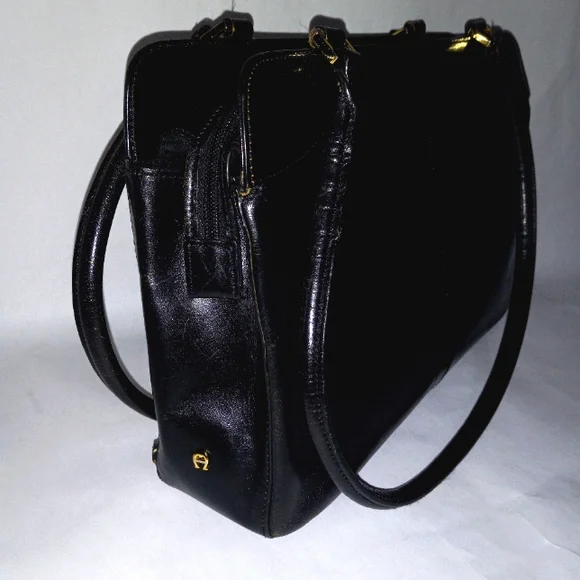 Etienne Aigner | Bags | Etienne Aigner Bag Black Genuine Leather Purse ...